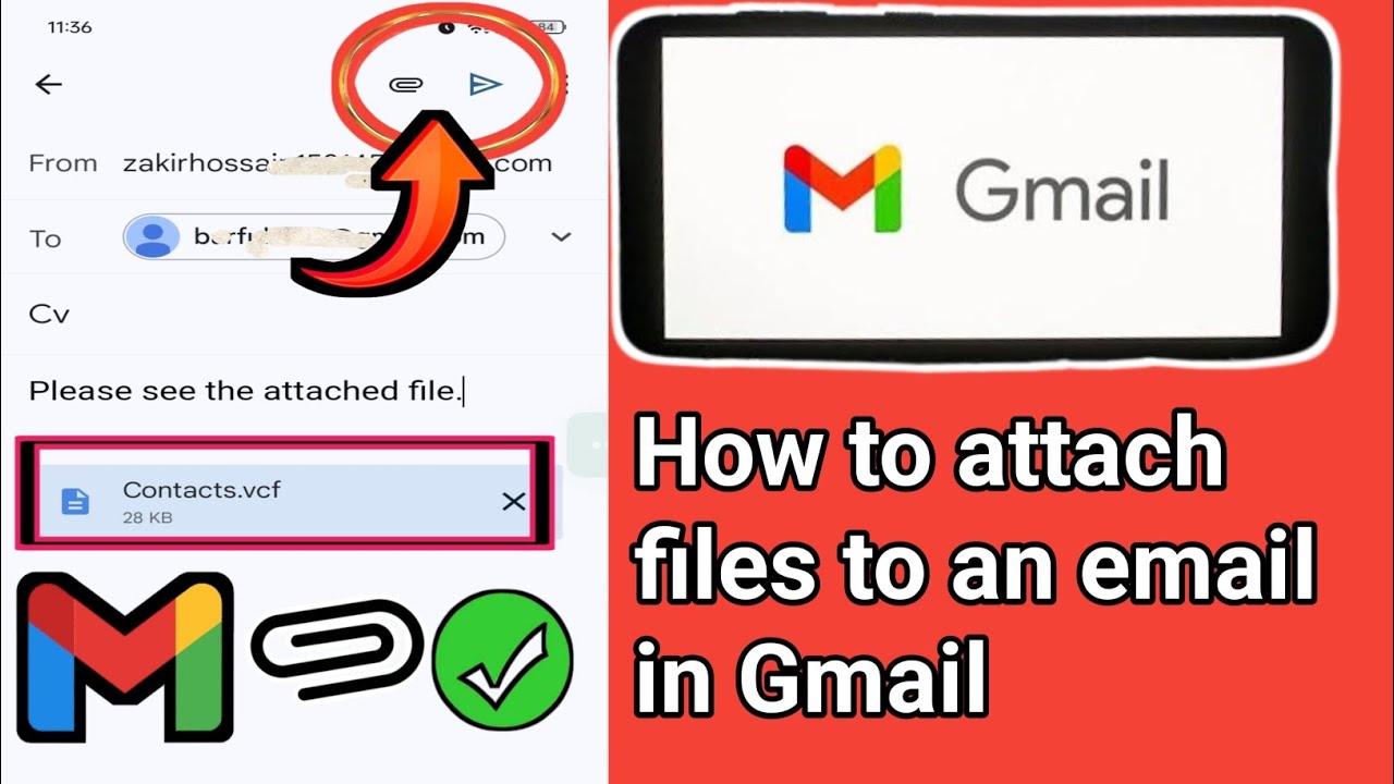 How to attach files to an email in Gmail Android (2024) Please ...