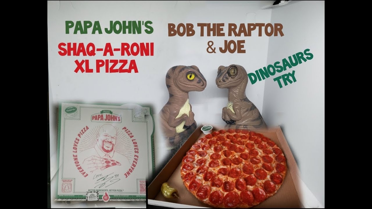 Papa John's Shaq A Roni Shaqaroni XL Extra Large Pizza Delivery Food ...