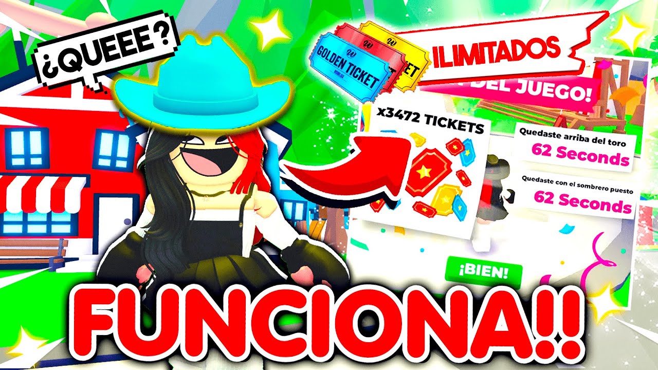 ESTE HACK TE DA TICKETS *ILIMITADOS* EN LA FERIA de ADOPT ME!! (Roblox ...