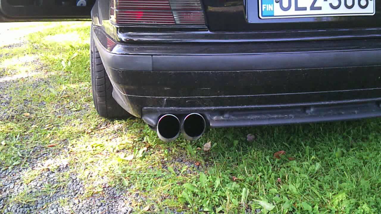 Bmw E36 325 Cabriolet Remus Exhaust - YouTube