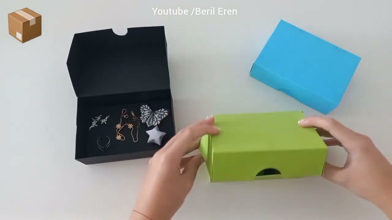 Origami A4 Kağıttan Kutu Yapımı ️| Açılır Kapanır Çok Kullanışlı Takı ...