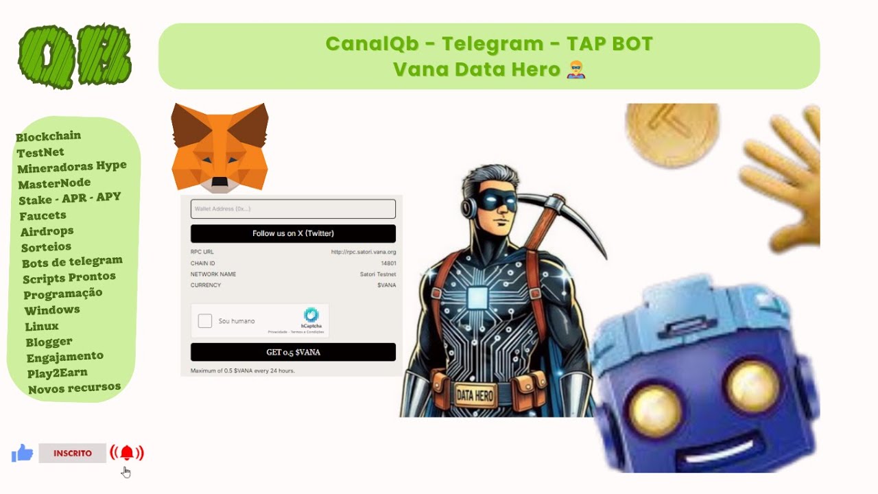 CanalQb - Telegram - TAP BOT - Vana Data Hero 🦸#Vana #Data #Hero 🦸 - YouTube