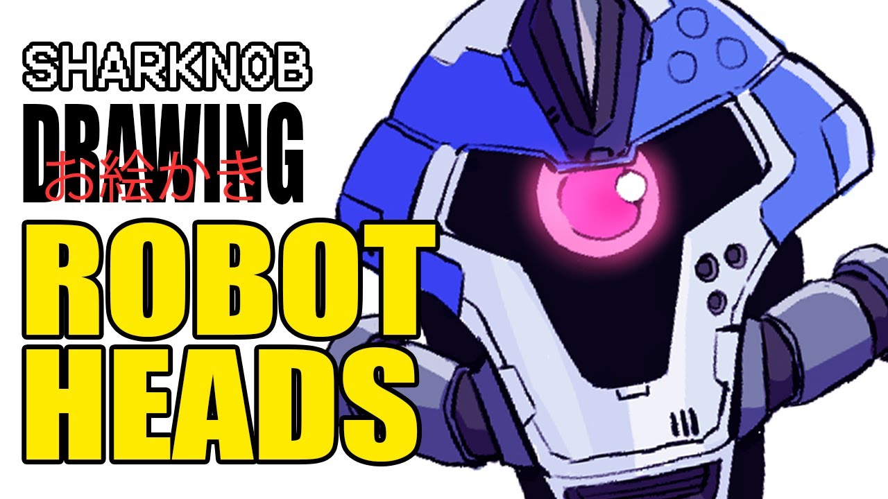 drawing robot head part 1 - YouTube