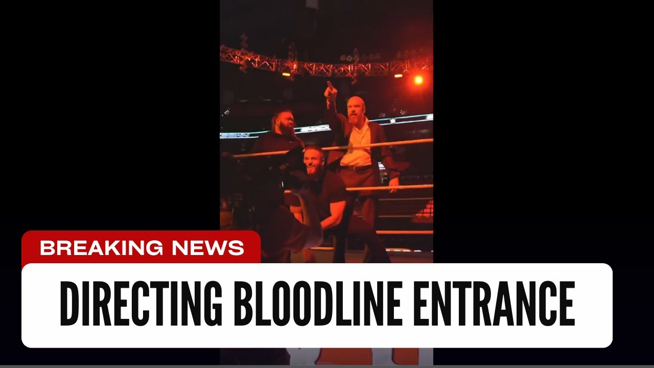 Video Shows Triple H Directing Bloodline Entrance - YouTube