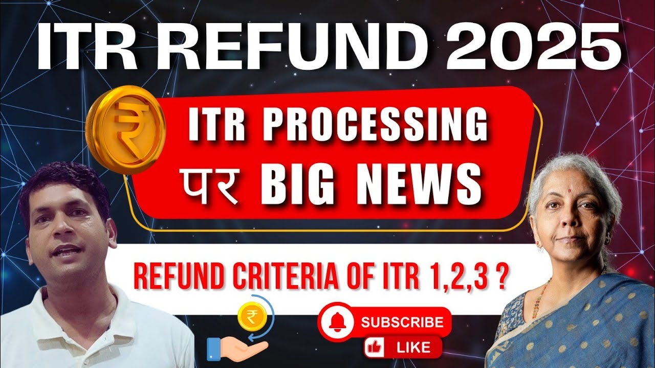 ITR Refund 2025 | ITR Not Processed | ITR-1 & ITR-2 & ITR-3 Refunds Received | Refund Delay ...