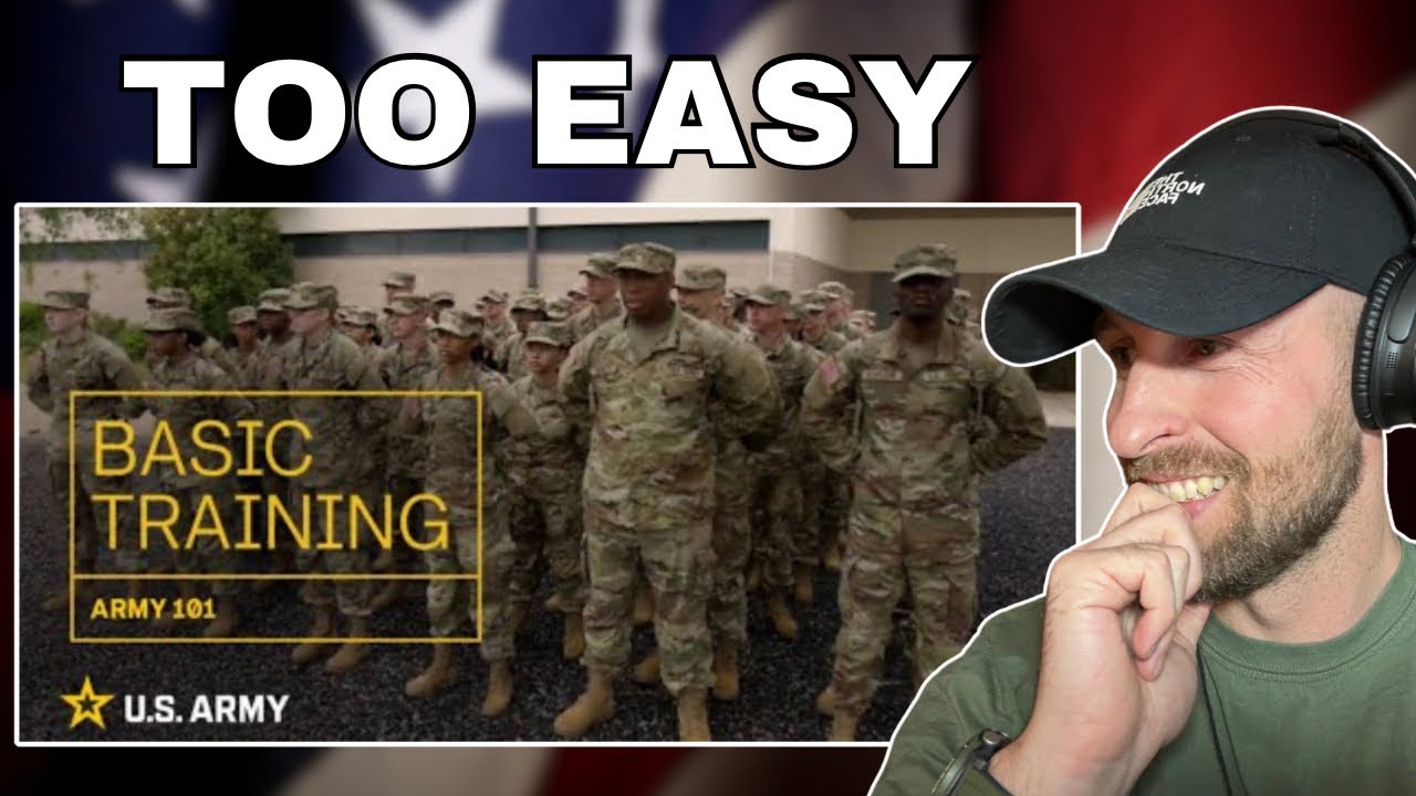US Army Basic Combat Training British Army Soldier reacts - YouTube