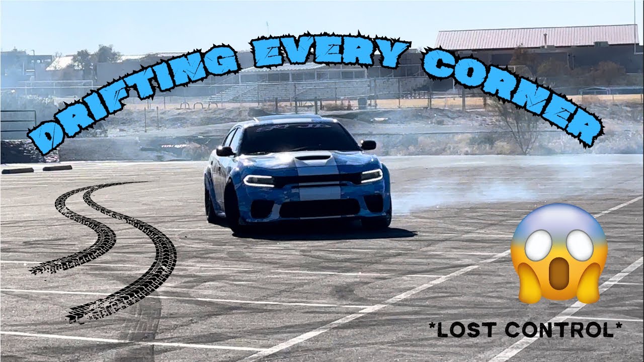 DRIFTING EVERY TURN IN MY SCATPACK!😱 *lost control* - YouTube