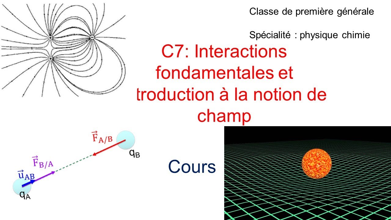 C7: Interactions fondamentales et introduction à la notion de champ ...