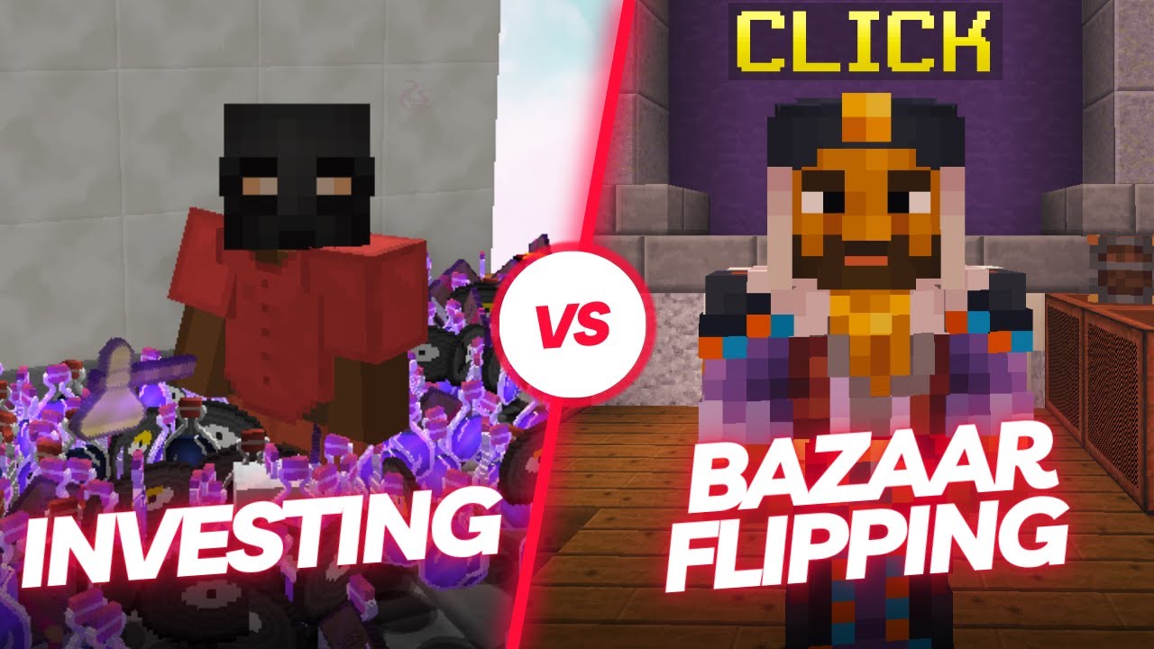 Bazaar Flipping VS Investing in Hypixel Skyblock! - YouTube