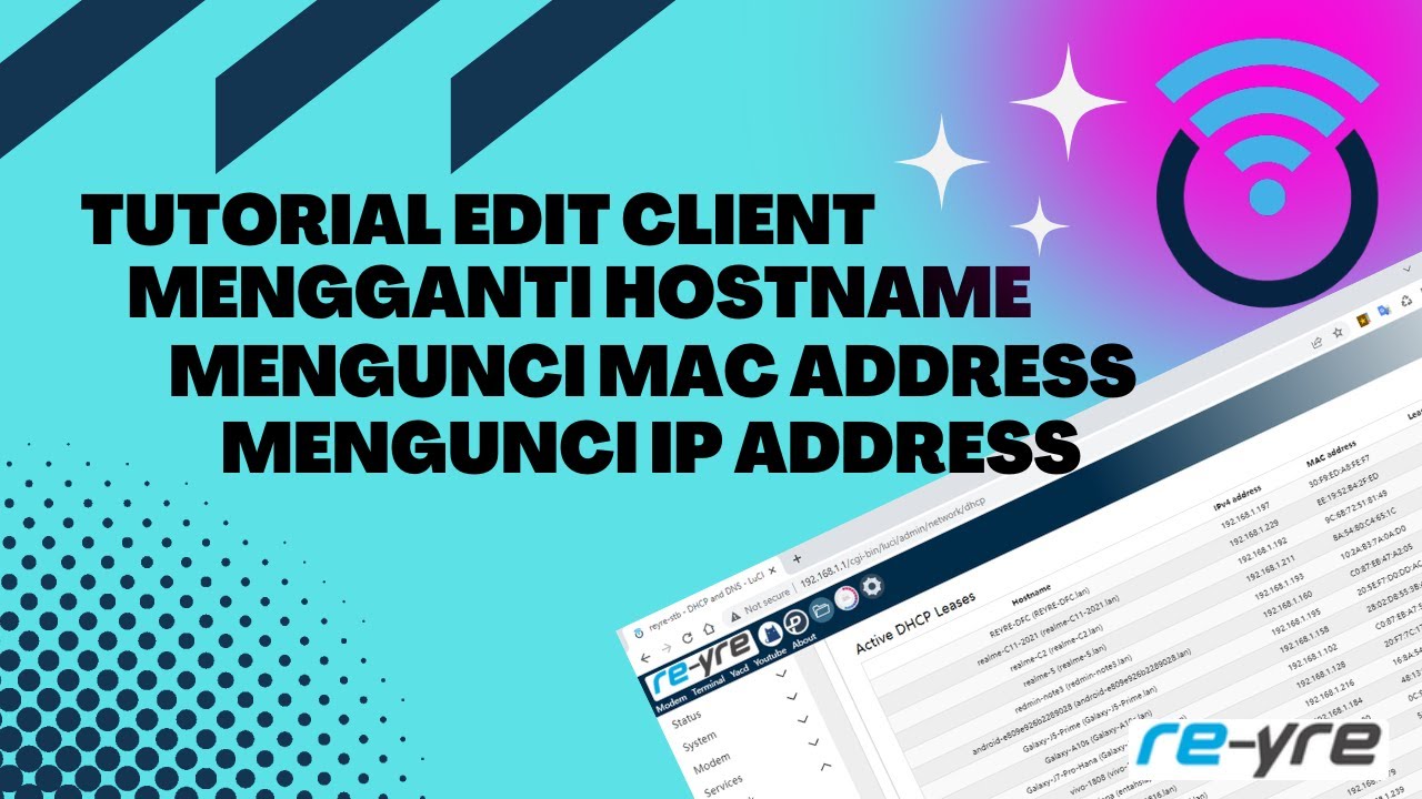 Mengganti Hostname Client, MAC Address Dan IP Address Di OpenWrt 22.03. ...