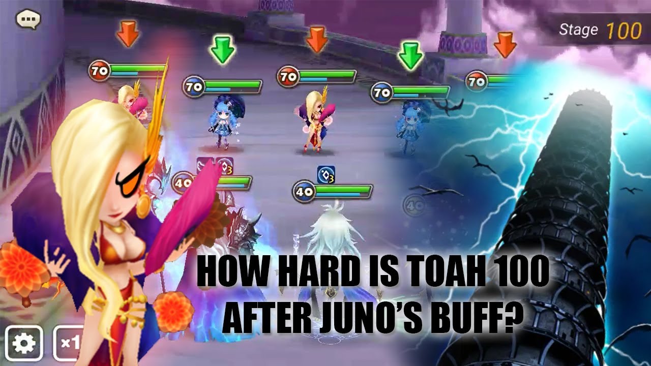 ToAH 100 After Juno Buff! Can My Team Still Clear It? | Summoners War ...