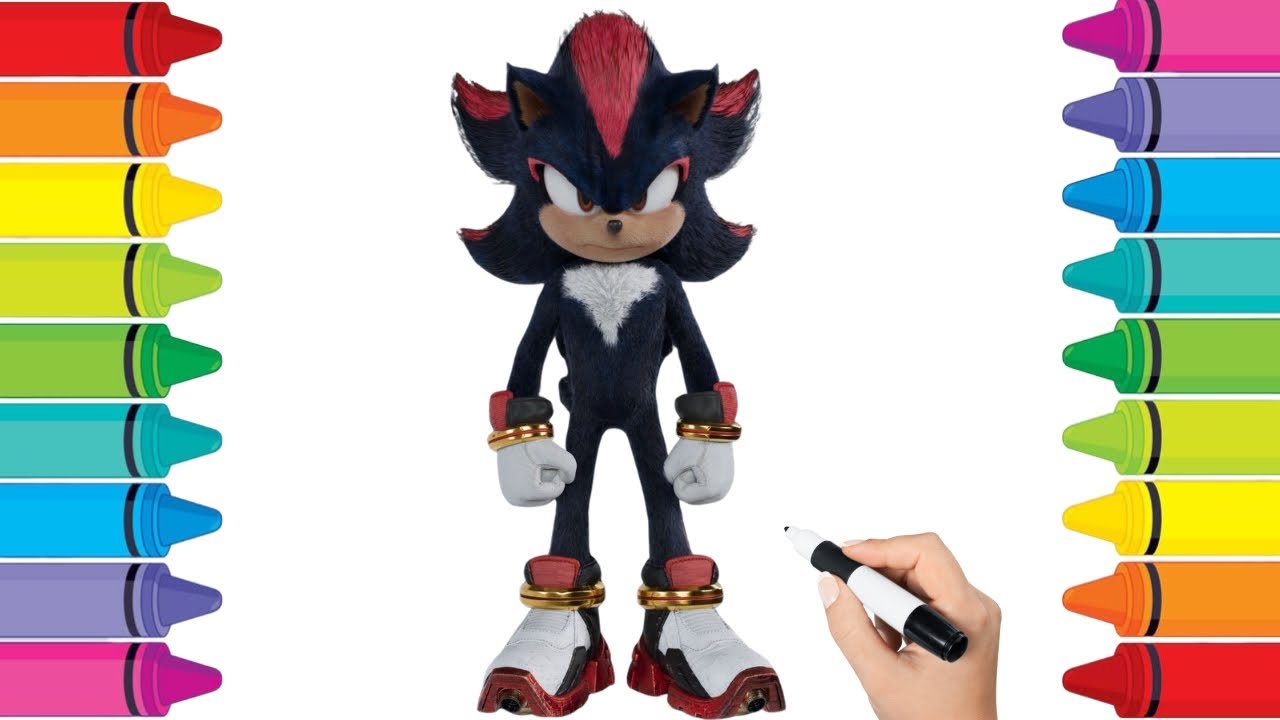 How to DRAW SHADOW/ Sonic Prime/How to DRAW SHADOW from Sonic the ...