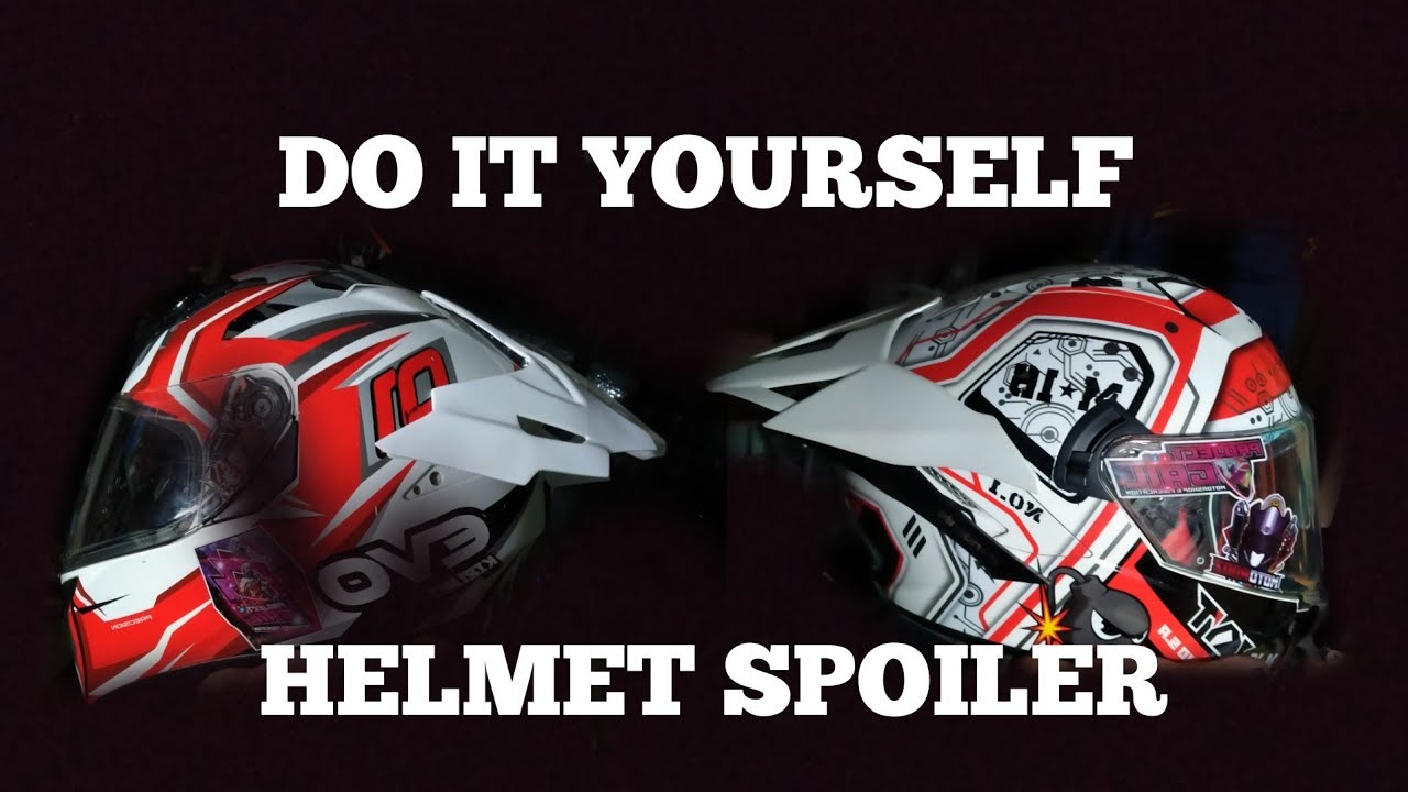 DIY HELMET SPOILER - YouTube