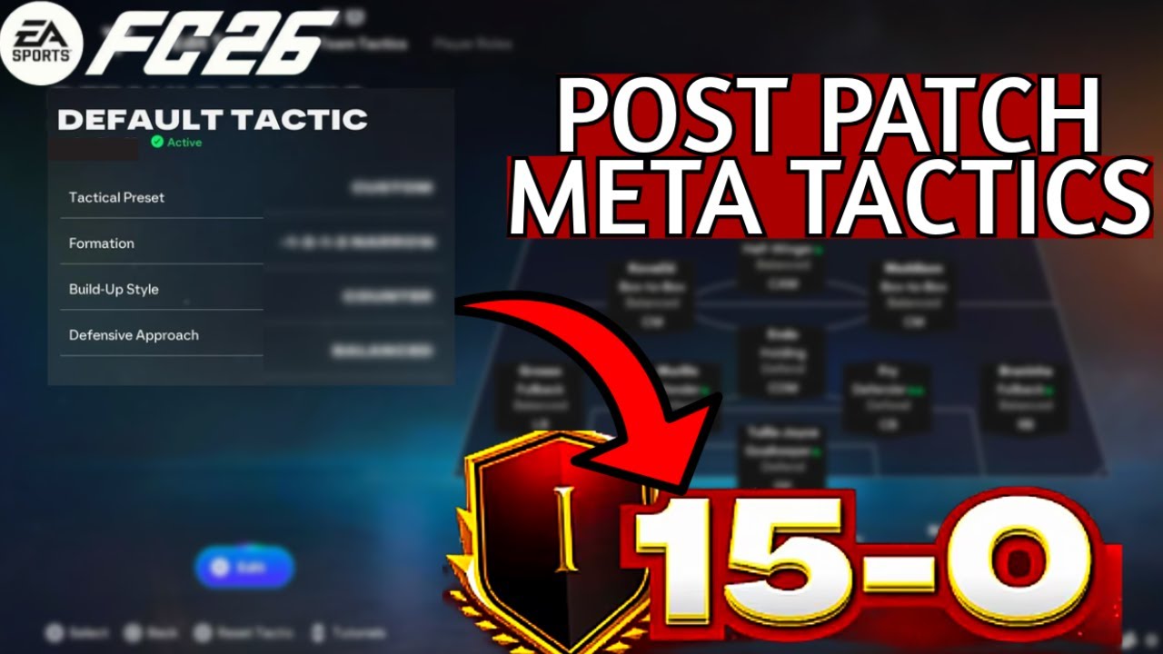 The BEST custom tactics on FC26 for 15-0 in CHAMPS *POST PATCH* - YouTube