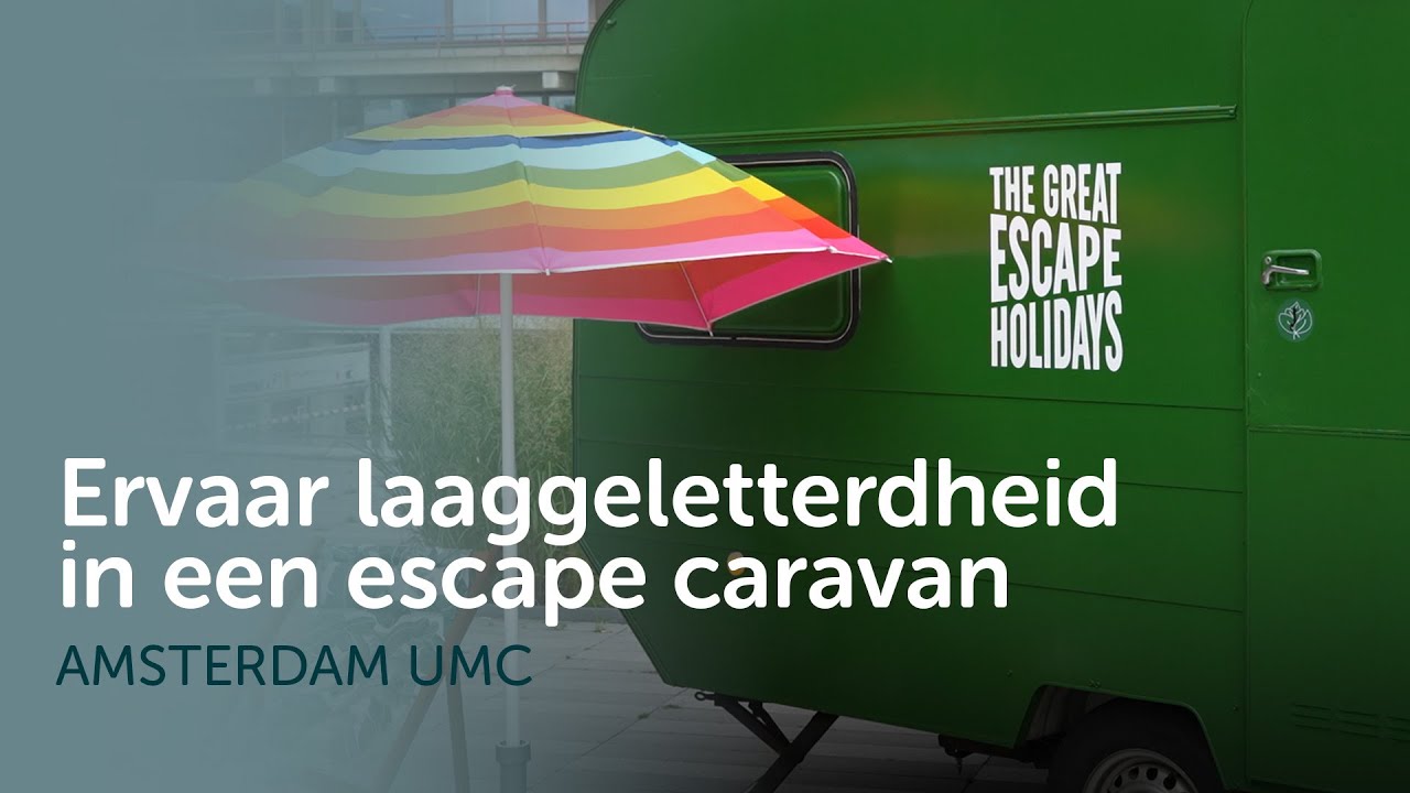 Laaggeletterdheid ervaren in een escape caravan bij Amsterdam UMC - YouTube
