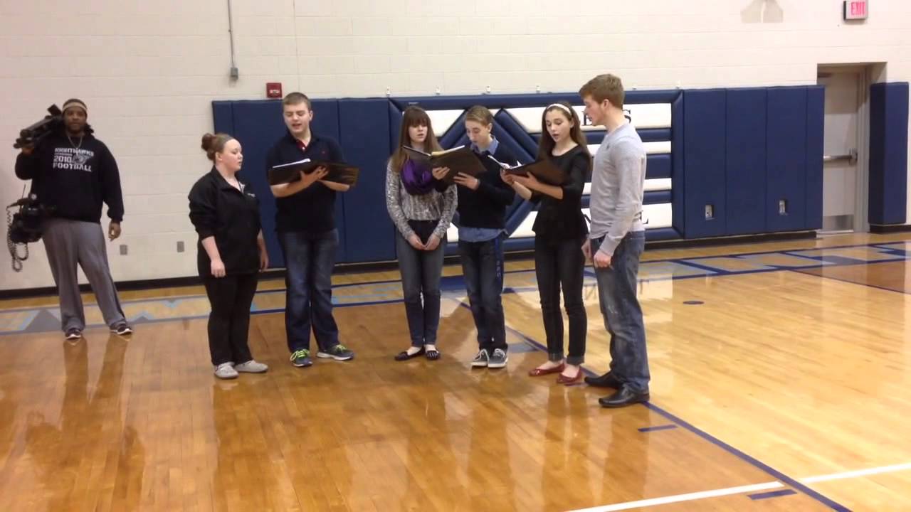 Lewis Central High School Vocal Dept students sing National Anthem ...