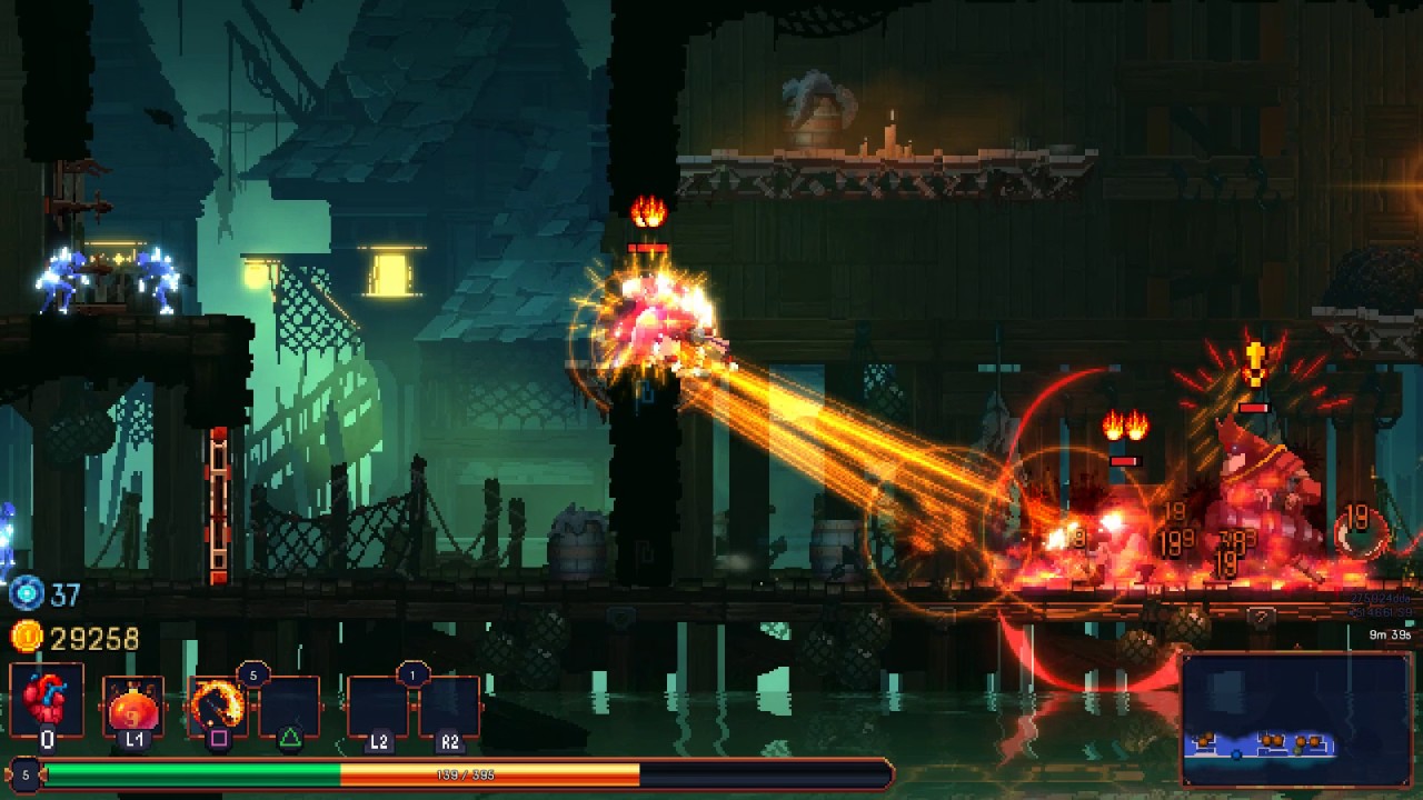 Dead Cells - Fire Brands (Level 1) only run - YouTube