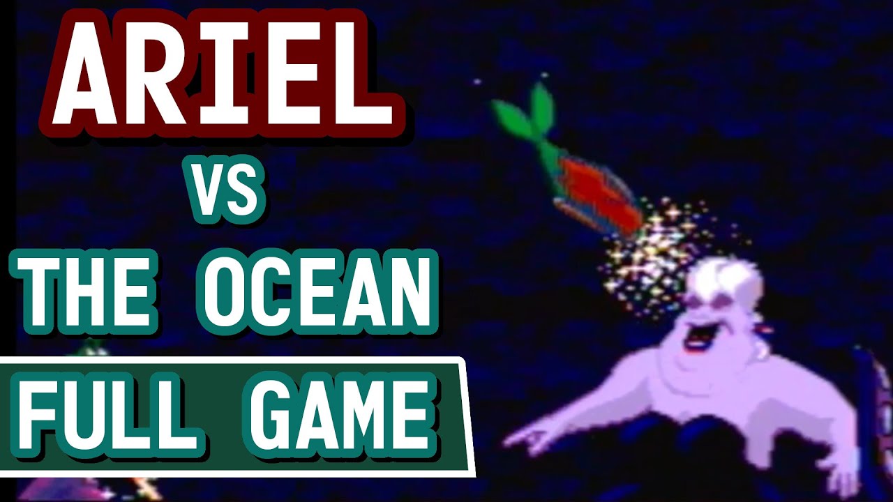 Ariel: The Little Mermaid - Full Gameplay - Sega Genesis / Mega Drive ...