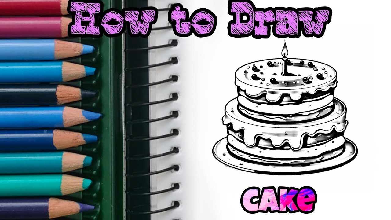 How to Draw cake | Step by step for beginners - YouTube