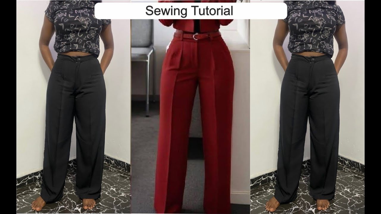 How To Sew A Trouser || How To Sew A Trouser For Beginners - YouTube
