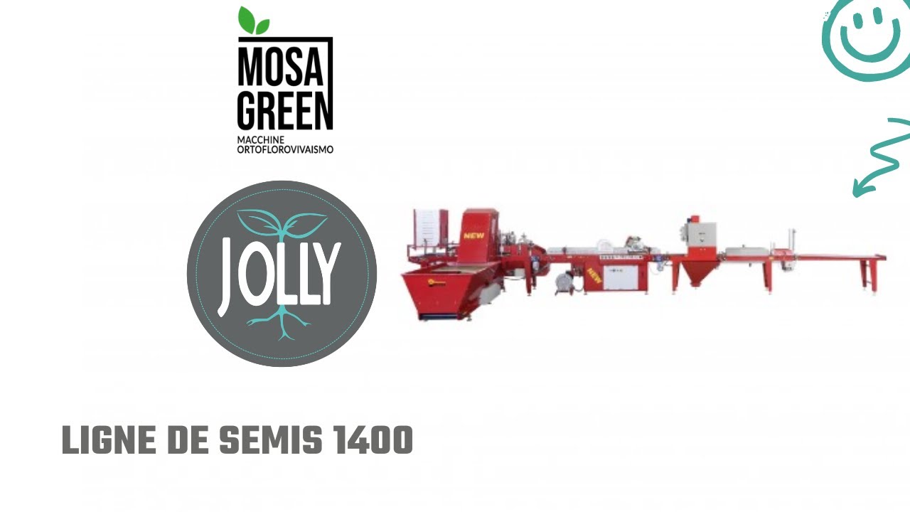 Mosa Green - Ligne de semis à rouleaux 1400 | ETS JOLLY - YouTube