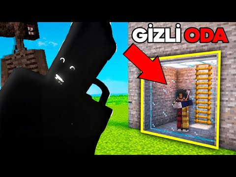 Minecraft'ta EN KORKUNÇ YENİ Saklambaç Modundan GİZLİ ODADA Hayatta Kaldım!