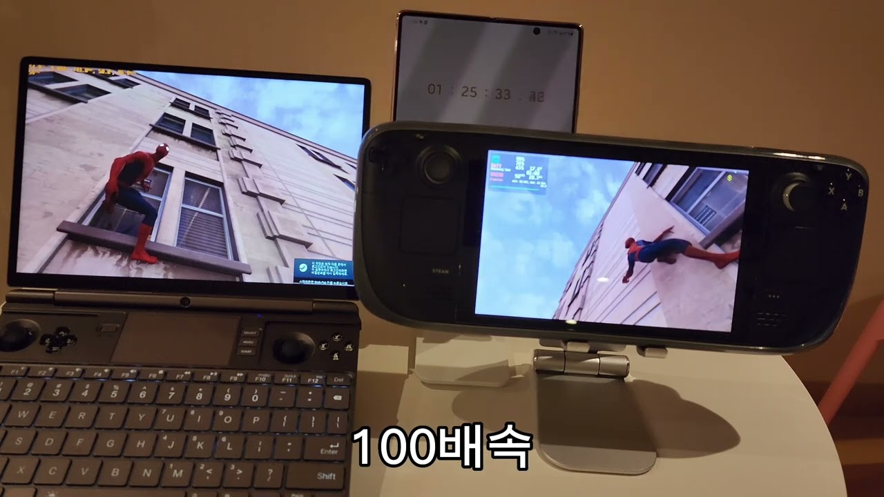 Steam Deck vs GPD WIN MAX2 - 배터리 지속시간 테스트 - YouTube