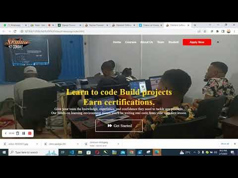 building e learning website with html css part 5 - YouTube
