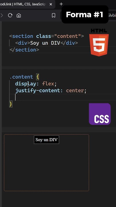 3 formas de centrar un DIV con CSS 🚀 #shorts #css - YouTube
