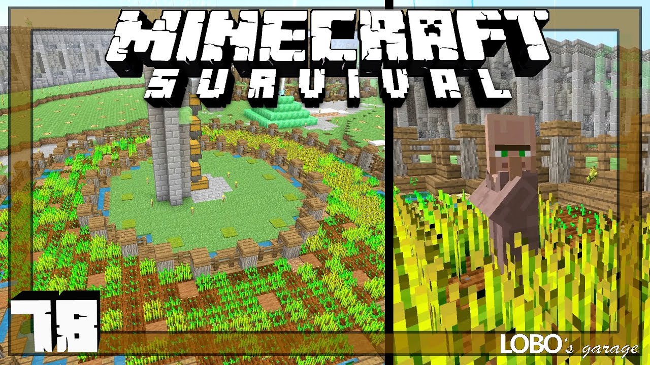 🌱 Minecraft Survival 78 | AUTOMATIC WHEAT FARM - THE FARMING VILLAGER ...