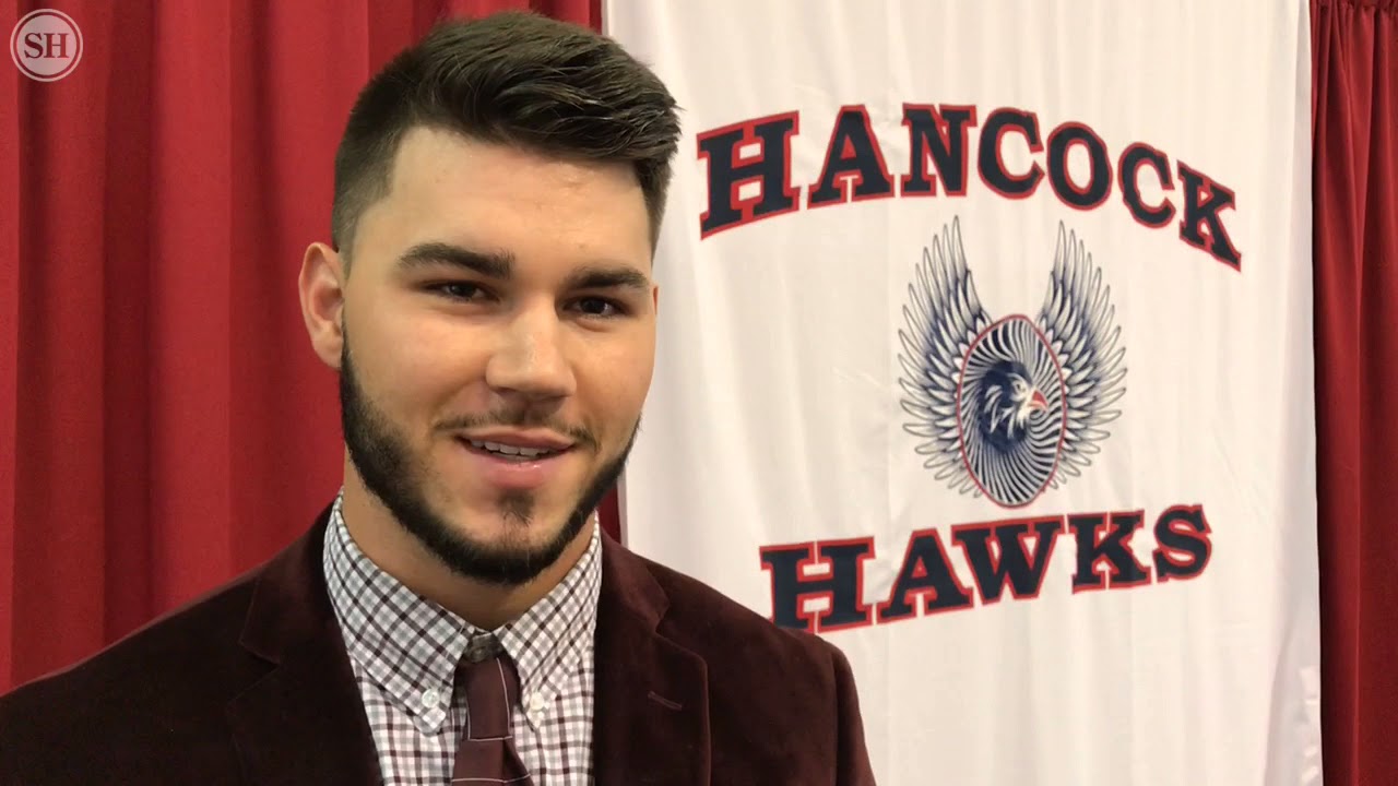 Watch Hancock celebrate monster early signing class - YouTube