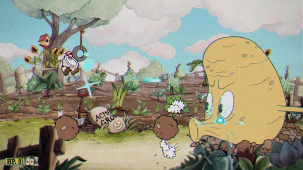 Cuphead - The Root Pack in "Botanic Panic!" - YouTube