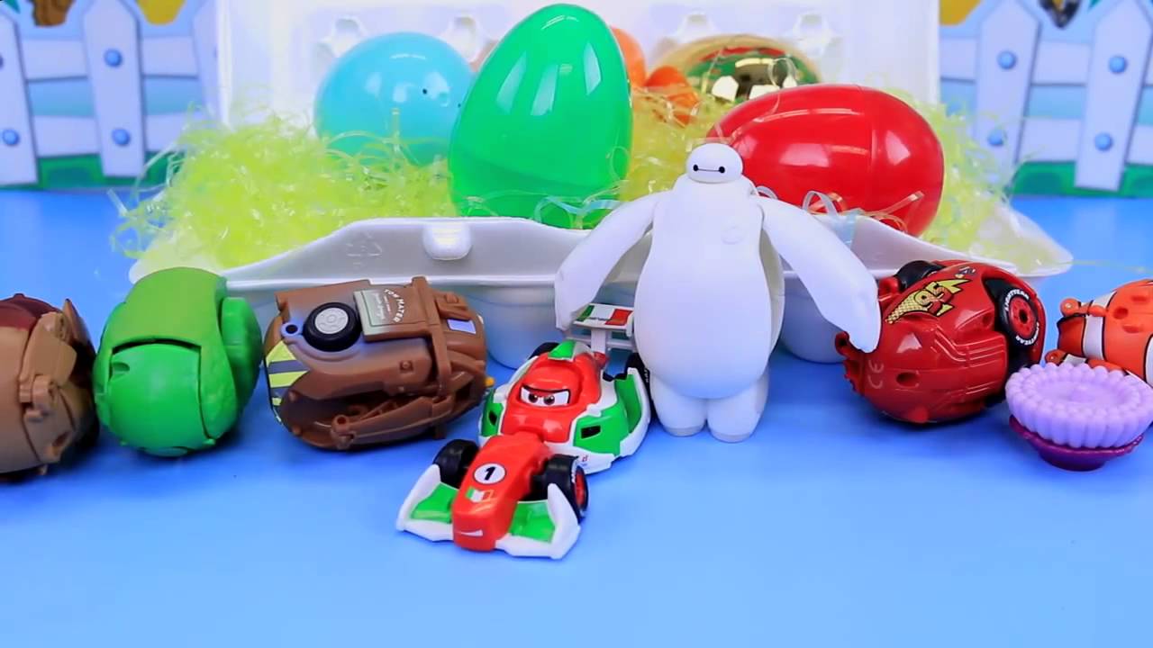 Disney Hatch Em Heroes Surprise Toys & Eggs Opening With Disney Cars ...
