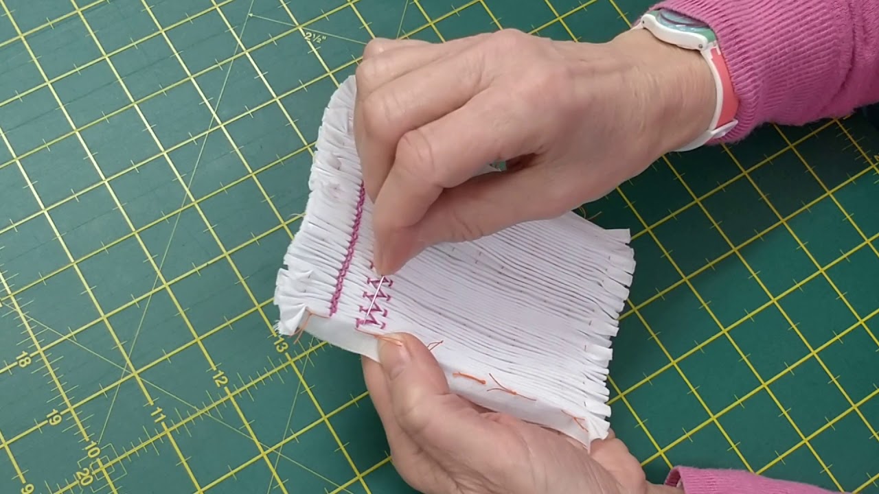 How to smock a full step wave or chevron - YouTube