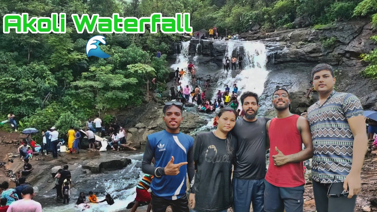Akoli Waterfall Boisar Nagzari🌊😁#support #tranding #subscribe #new # ...