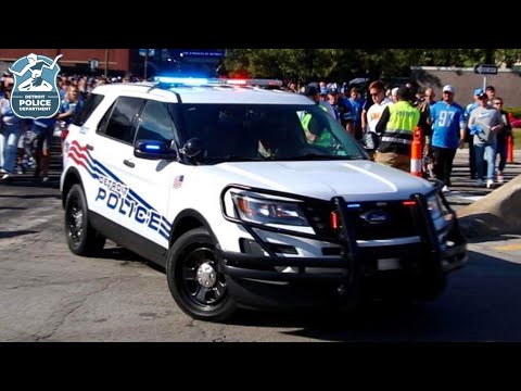 Responding - Detroit Police, Ford Explorer - Lights & Sirens - YouTube
