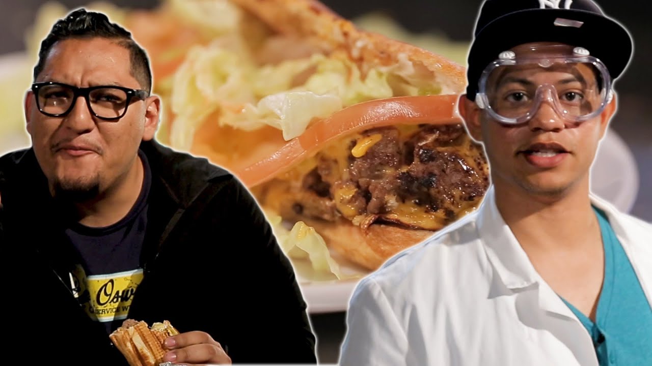 People Try New York Chopped Cheese For The First Time - YouTube