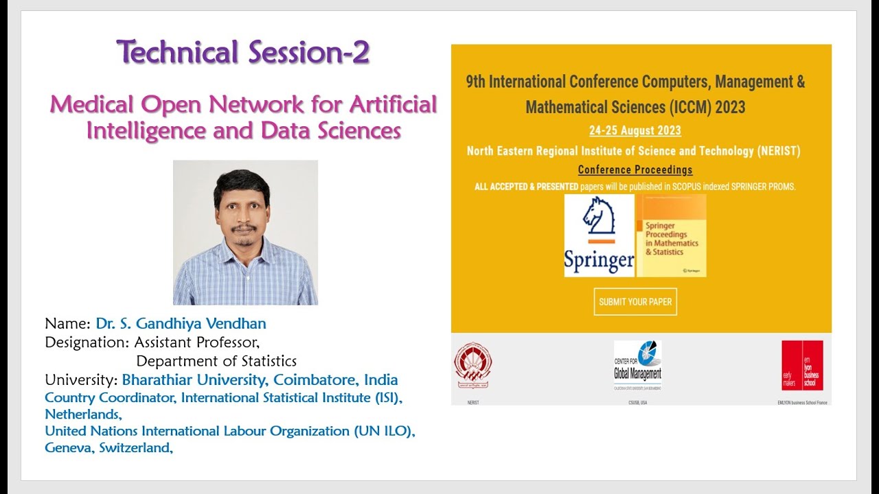 Day1|Keynote-2:Dr.S.Gandhiya Vendhan-"Medical Open Network for AI ...