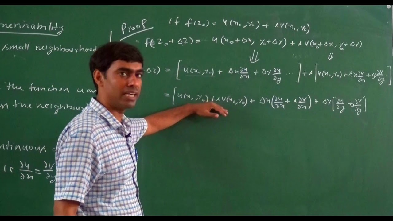 Sufficient Condition for Complex Differentiability - YouTube