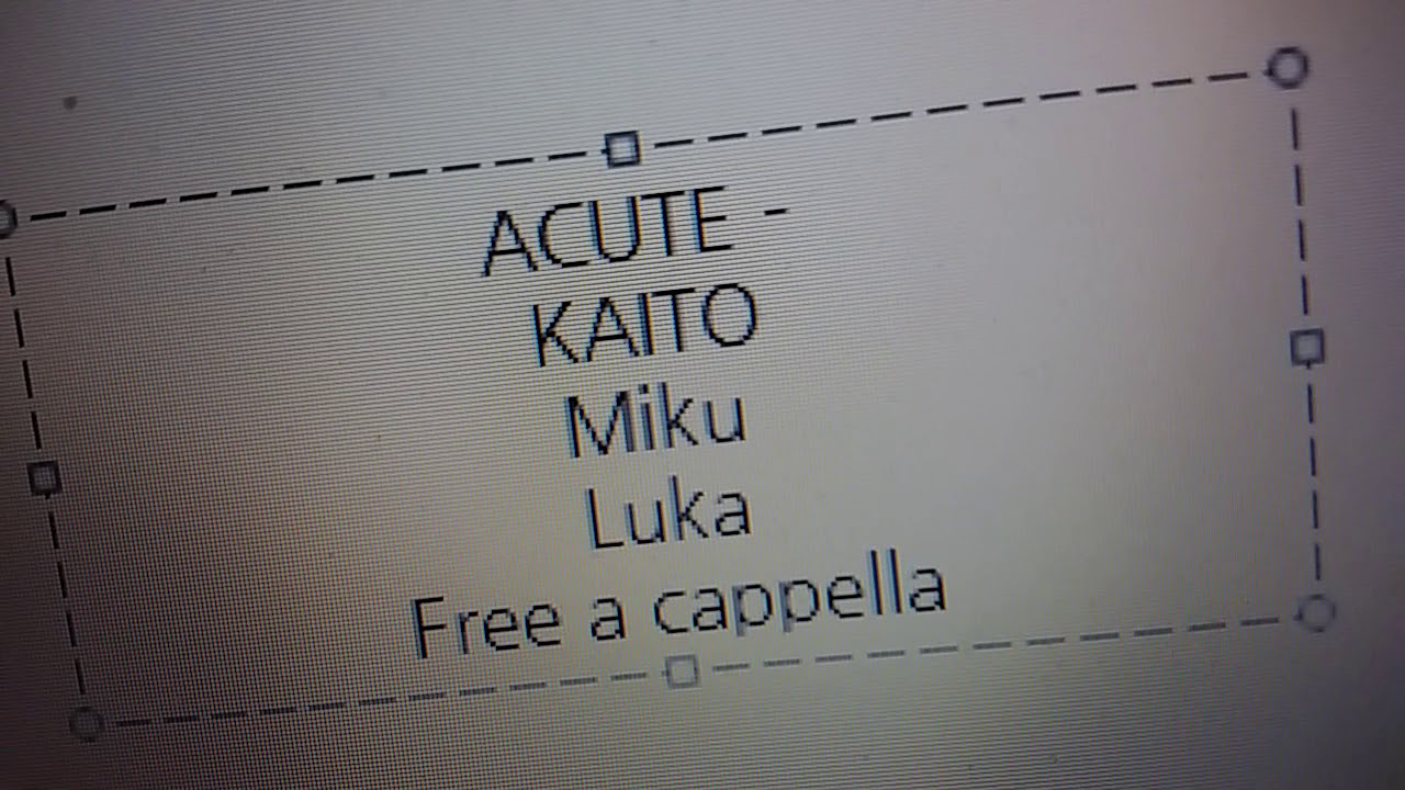 ACUTE - KAITO,Miku,Luka Free a cappella フリーアカペラ - YouTube