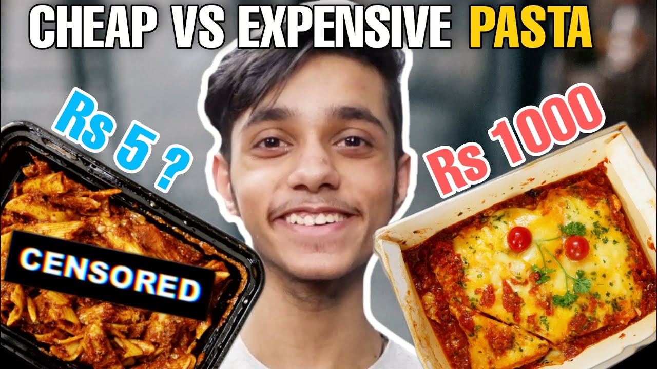 Pasta Rs 1000 | Cheap Vs Expensive Pasta, | Cheap Vs Expensive Food ...