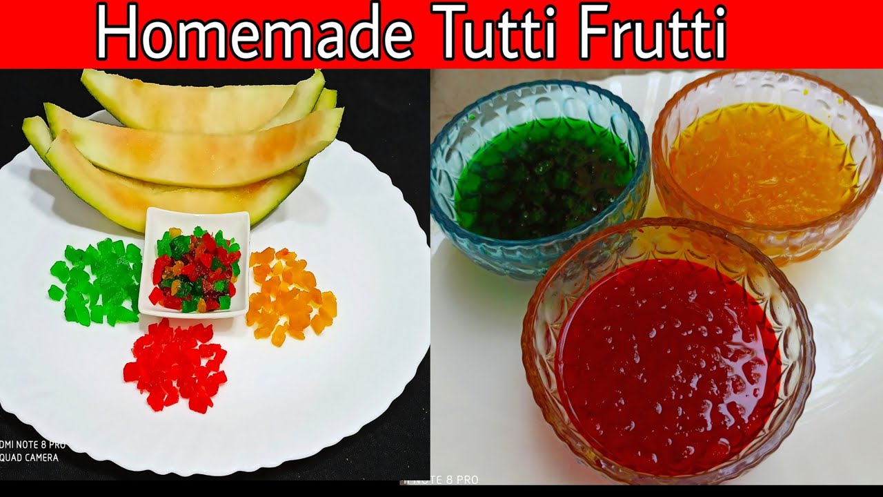 Tutti Frutti With Watermelon Rinds|Homemade Tutti Frutti Recipe|How to ...