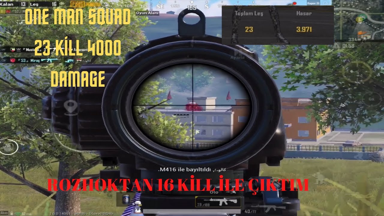 Erangel Gameplay (sadece rozhok 16 kill) PUBG MOBİLE - YouTube