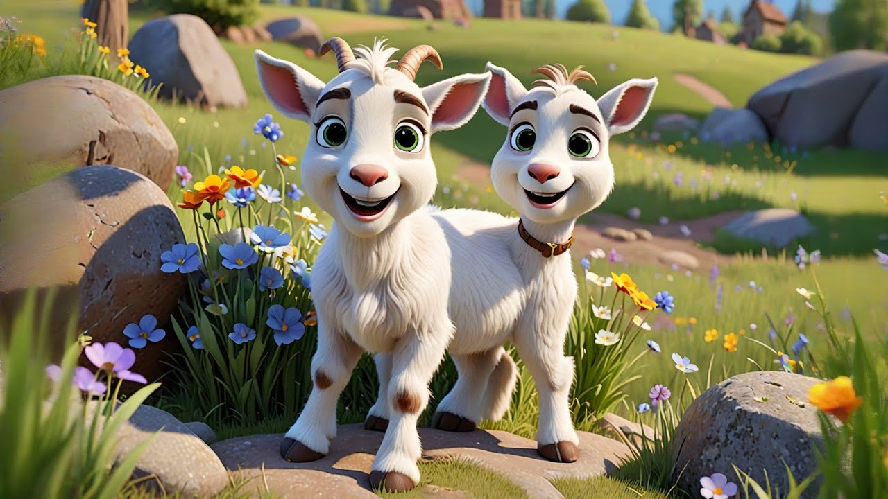Four Baby Goats Learn to Rhyme | Fun Nursery Rhymes for Kids ...