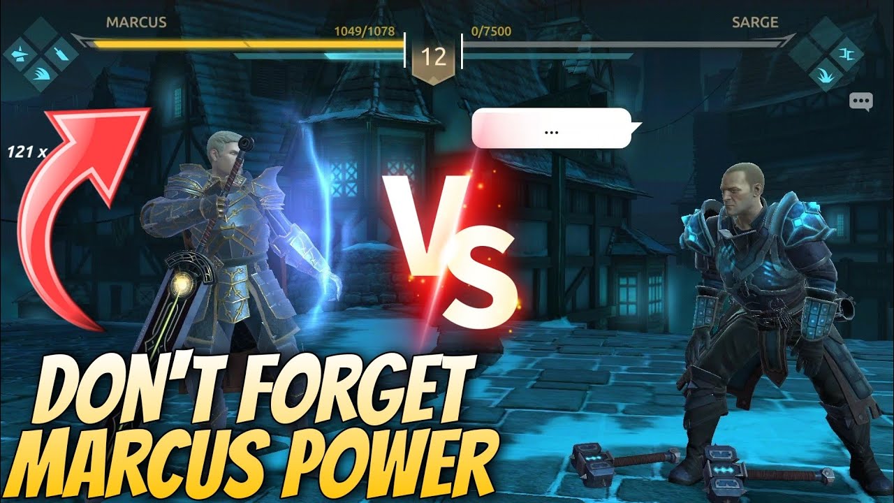 CHAPTER-2 STORY MODE MARCUS Destroy SARGE Easily shadow fight arena ...