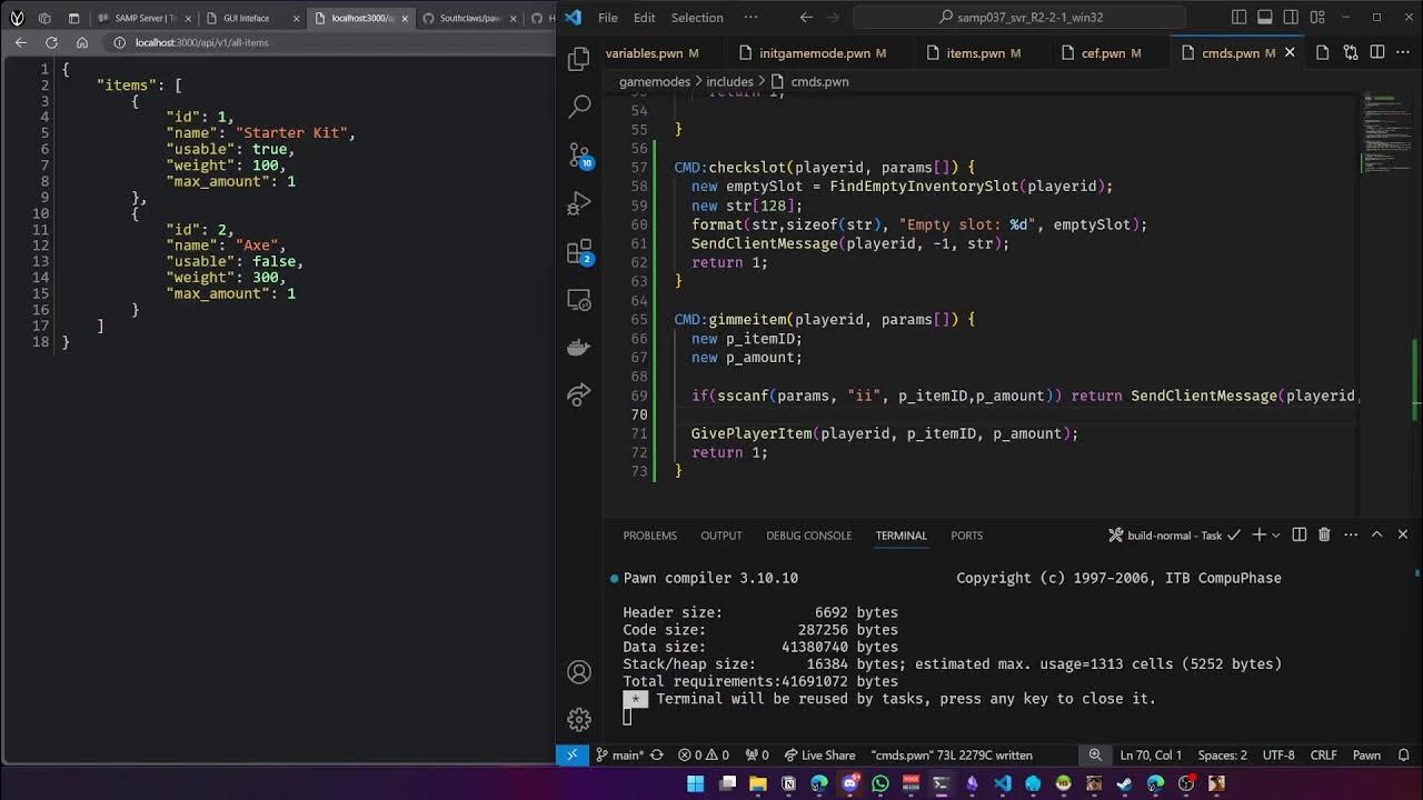 LIVE GTA SAMP Gamemode Development dengan CEF UI Part 1 - YouTube