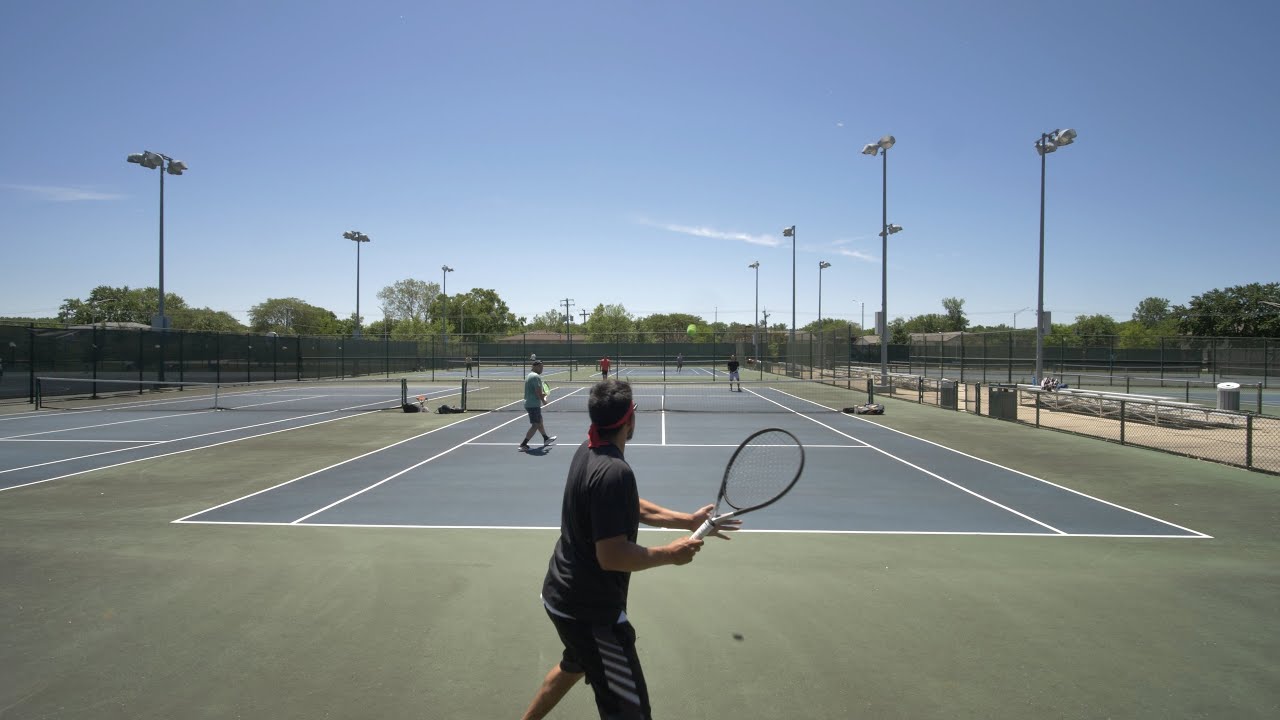 Gladiator Tennis League - Jeff & Ron vs Ahmed & Ricardo - YouTube