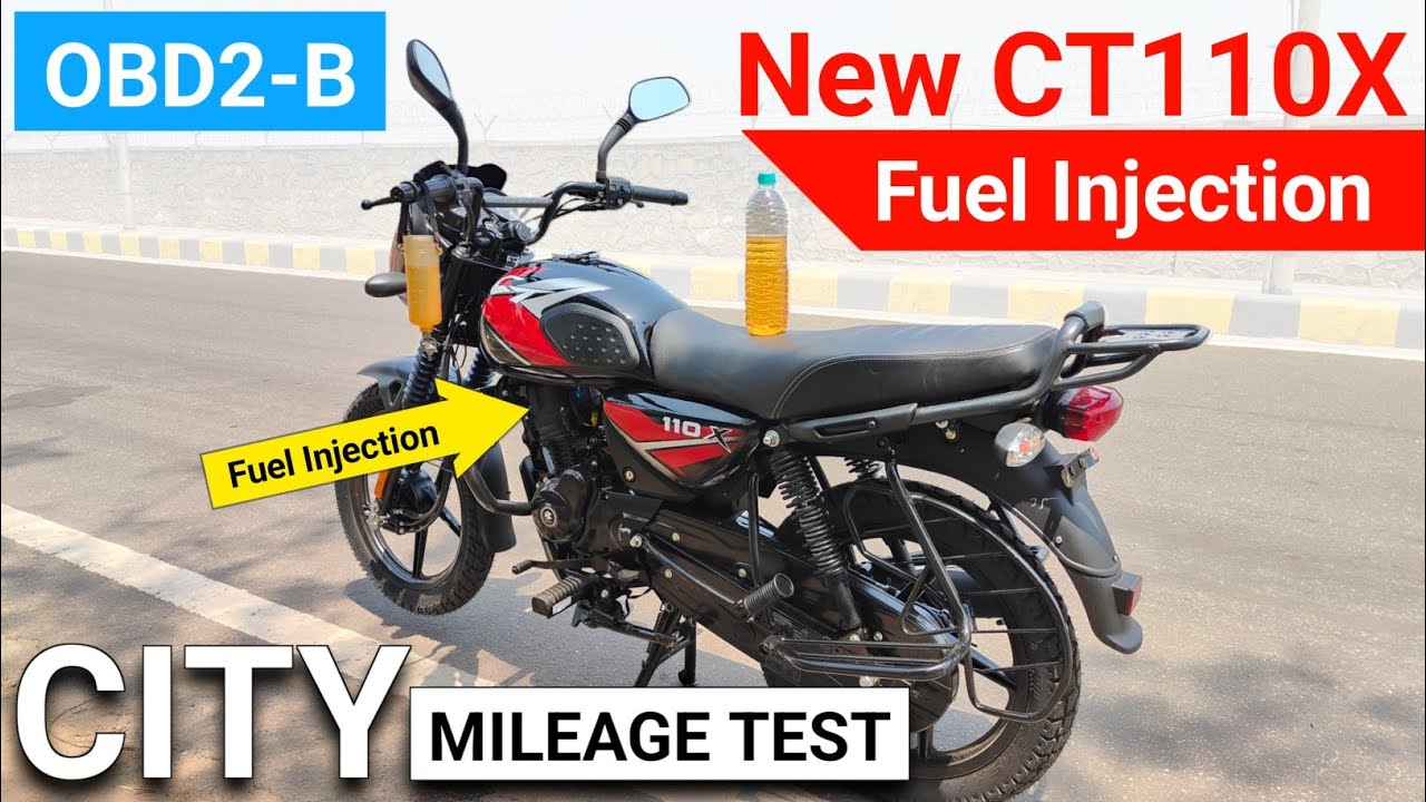 2025 Bajaj CT 110X Fi Mileage Test ⛽|Bajaj CT 110X New Fi Model 2025 ...