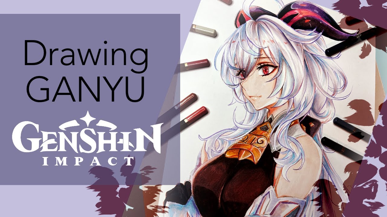 Drawing Ganyu『 Genshin Impact 』artwork - YouTube