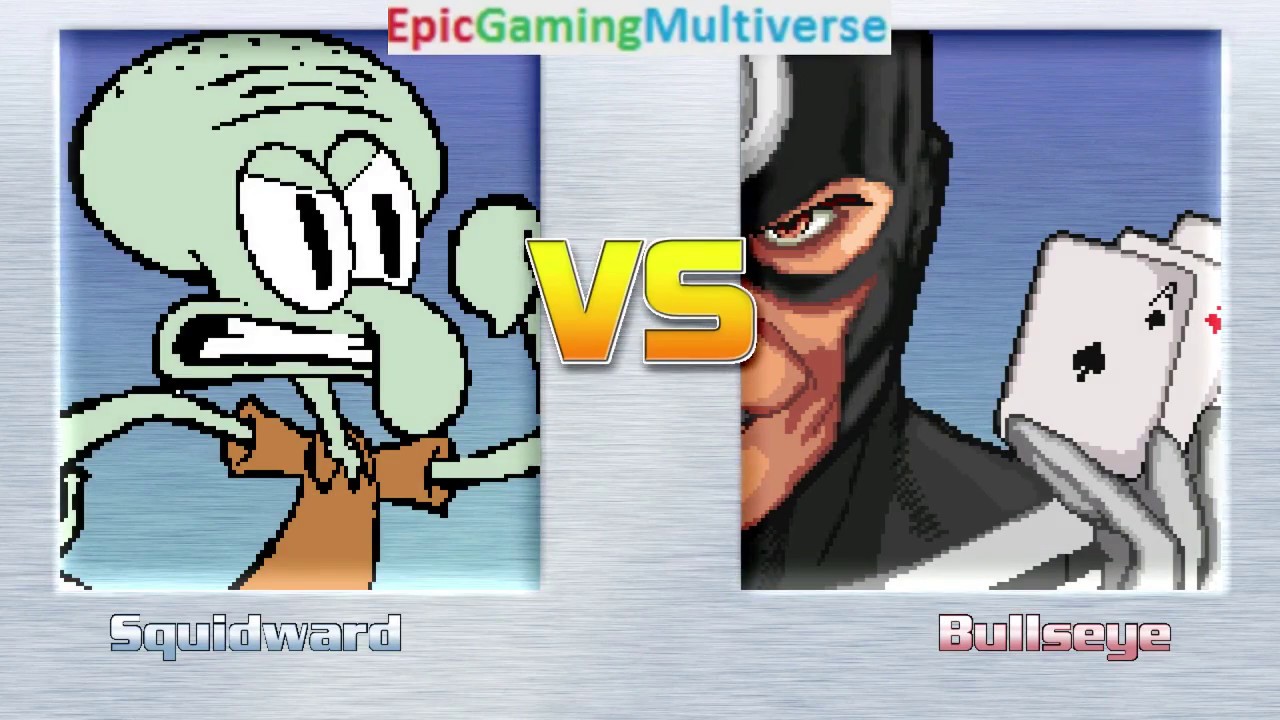 Bullseye VS Squidward From The SpongeBob SquarePants Series In A MUGEN ...